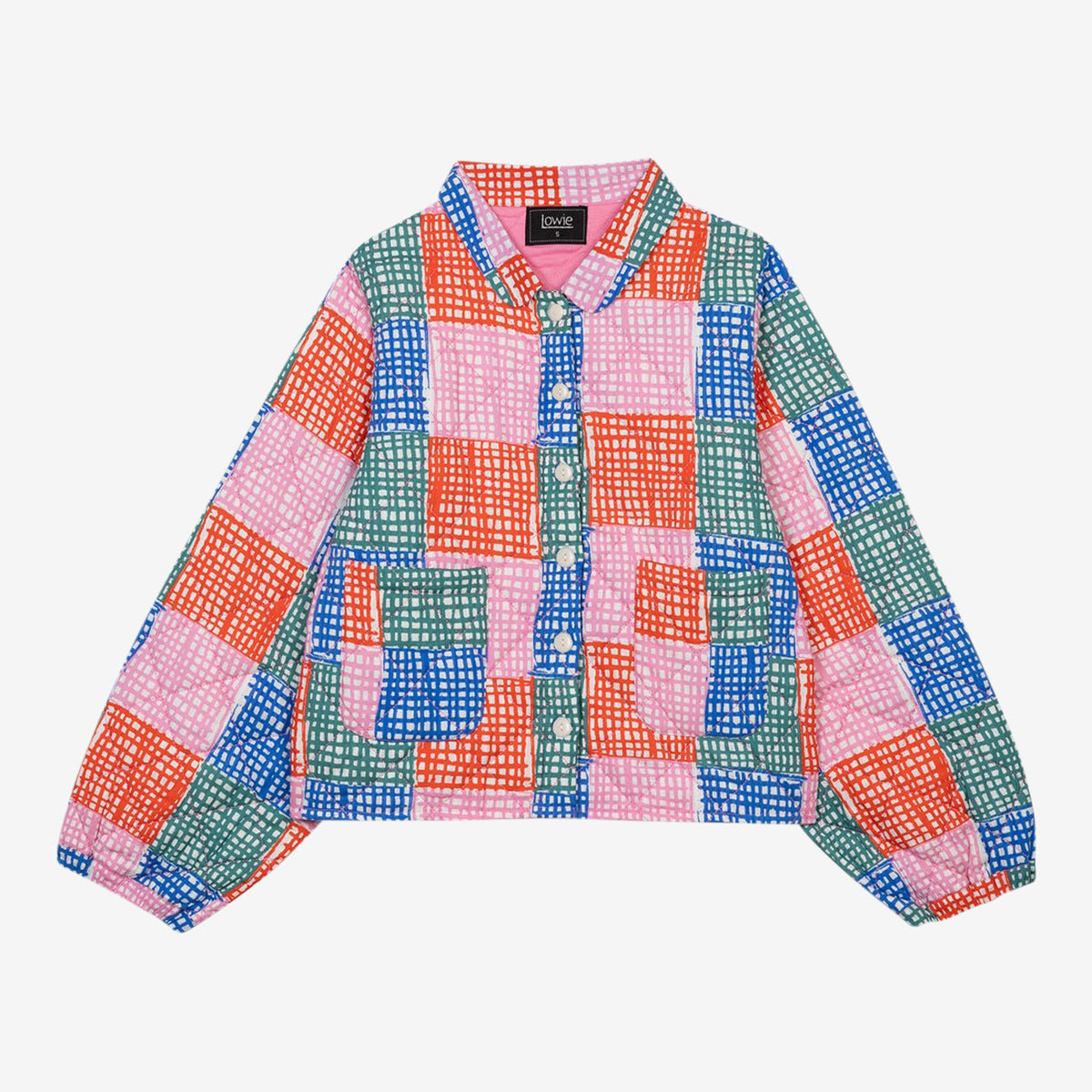 Lowie Grid Check Quilted Jacket