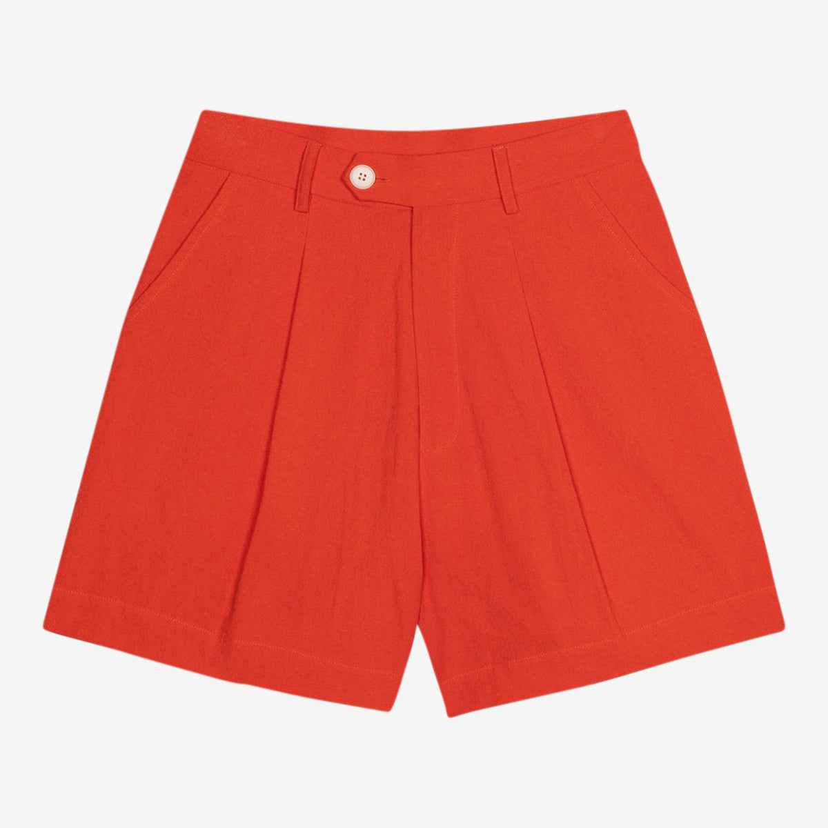 Lowie Cotton Linen Tomato Shorts