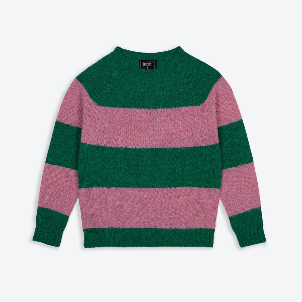 Lowie Pixie + Pink Stripe Scottish Jumper