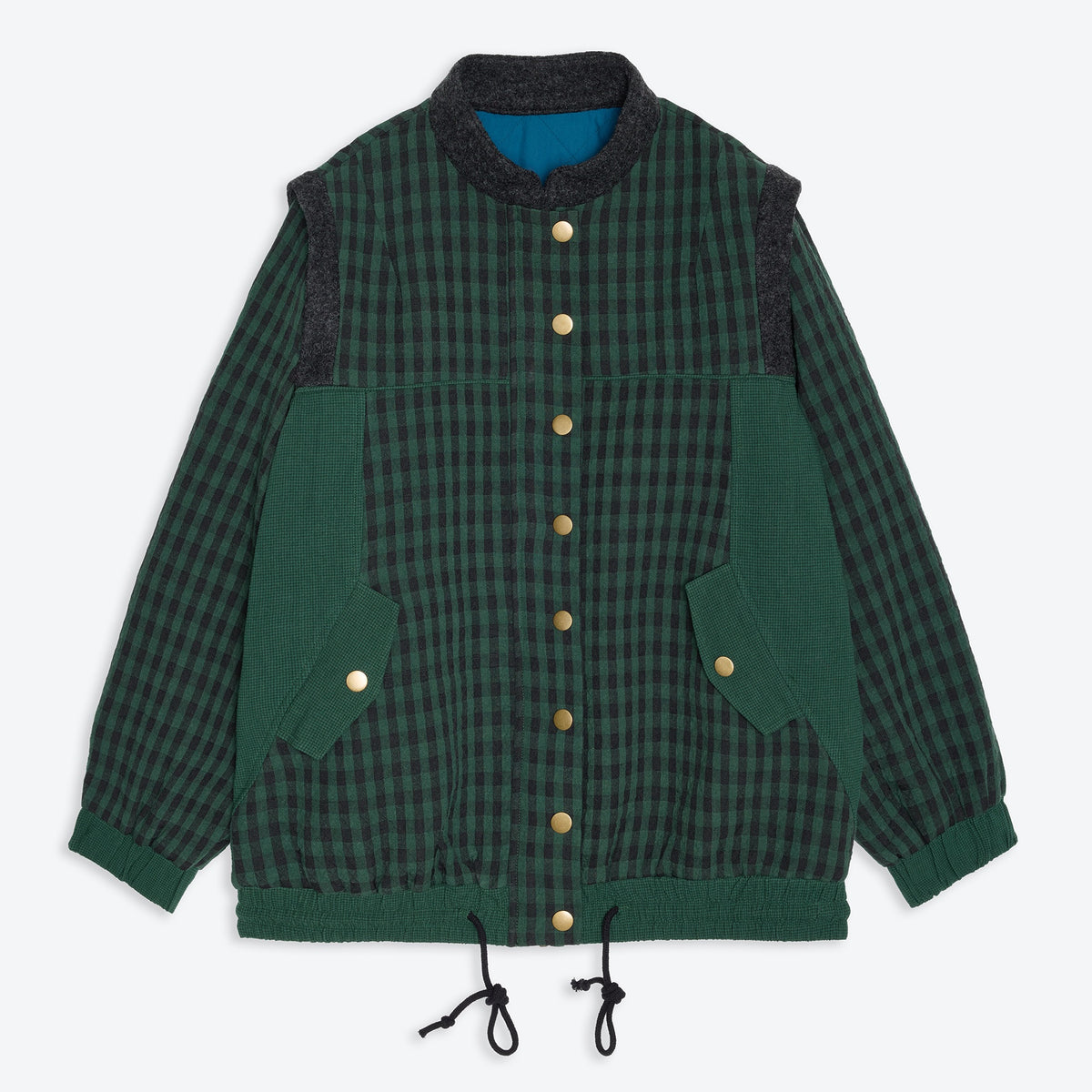 Lowie Green Check Bomber Jacket