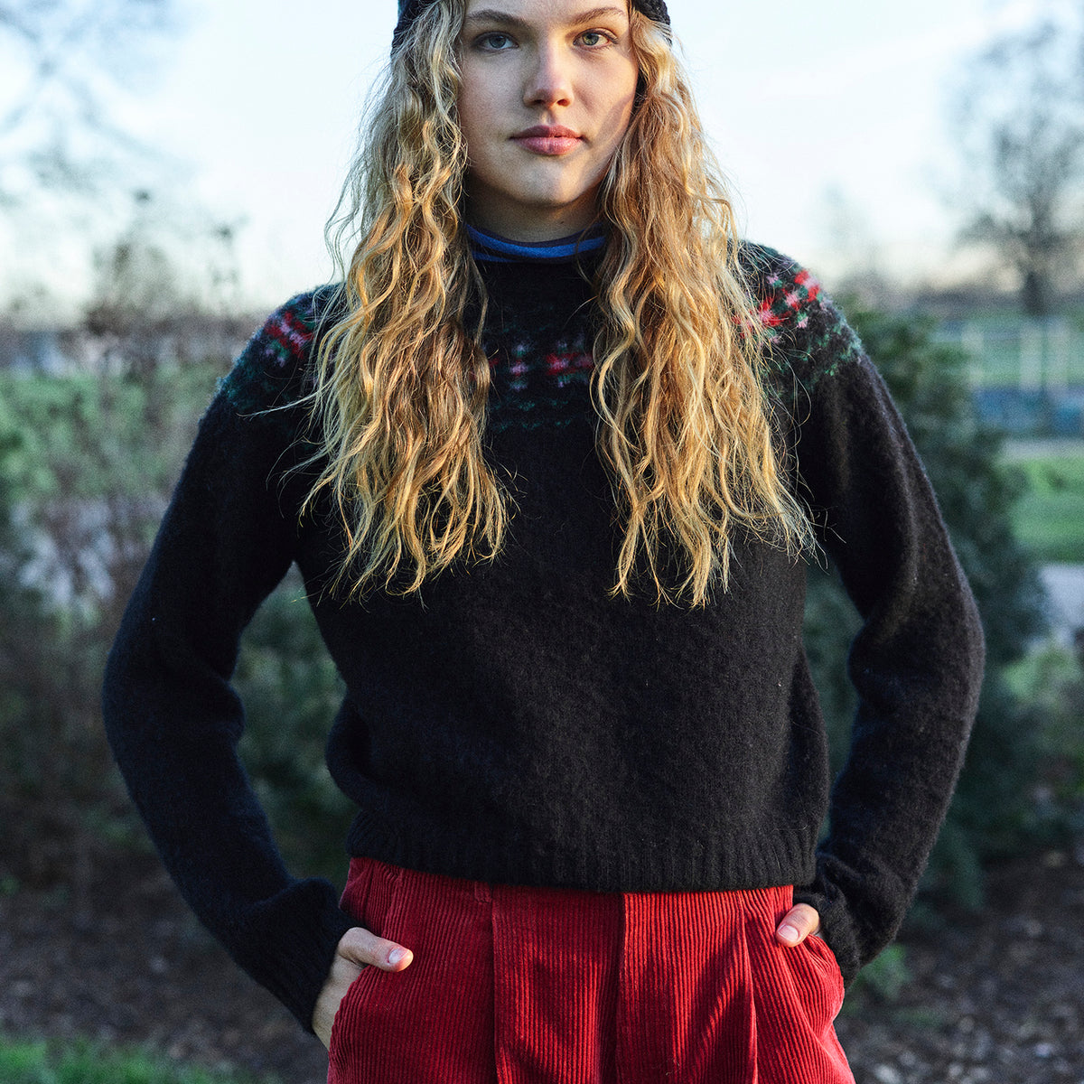 Lowie Fair Isle Yoke Jumper